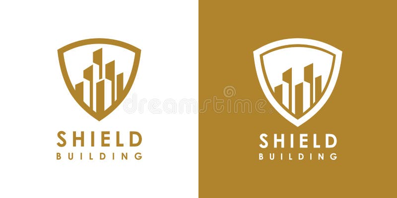 Building Shield Logo Design Vector Stock Vector - Illustration of house ...