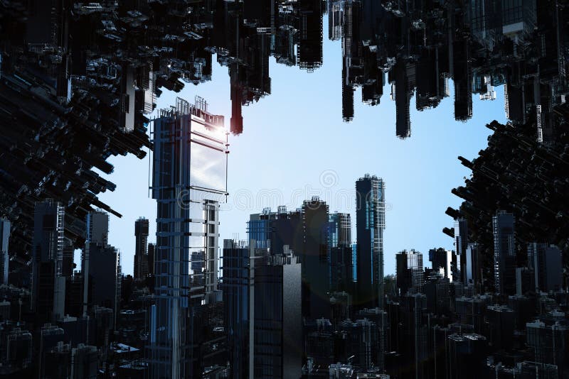 Building with Shining Light Stock Image - Image of tower, property ...