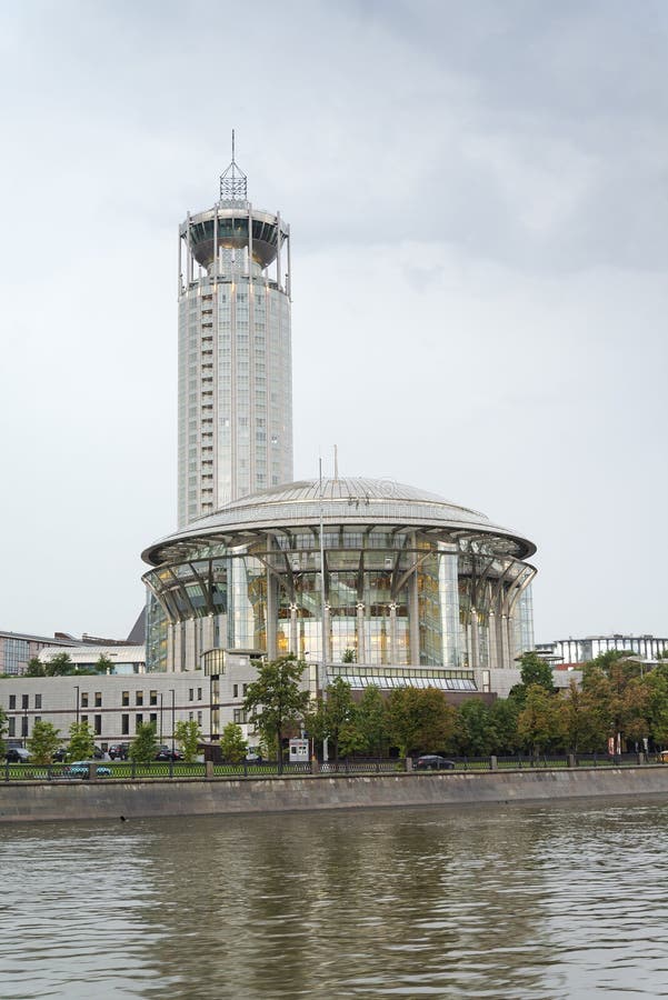 The building on the shore. stock photo. Image of rain - 84553014