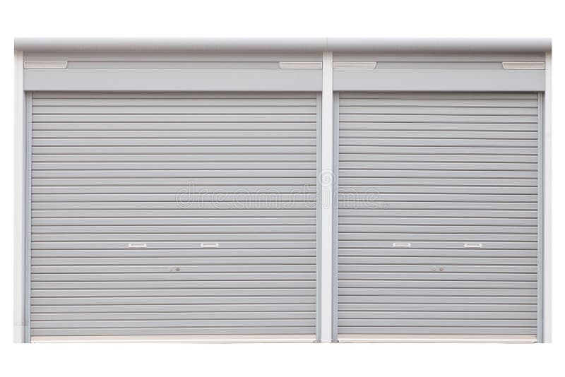 Building Shutter Door Isolated Stock Image - Image of construction ...