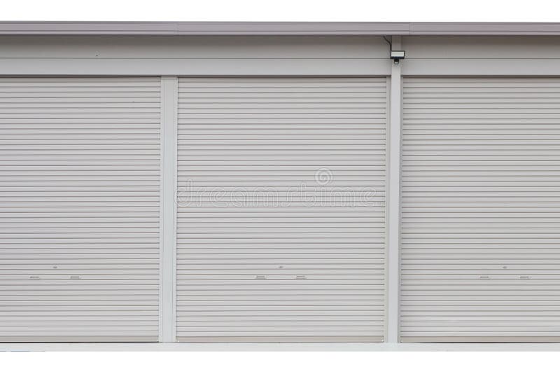 Building Shutter Door Isolated Stock Photo - Image of roller, steel ...