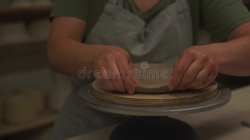 Building Sides for Clay Products 4k Video. Slab Pottery. Creating ...