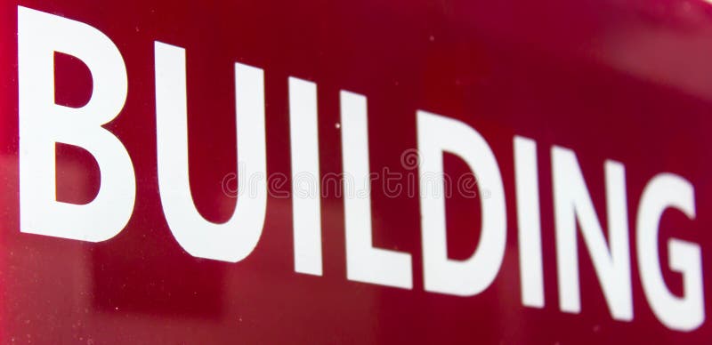 Building sign stock photo. Image of outdoors, property - 8713904