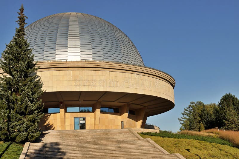Building, Silesian Planetarium in Poland. Stock Photo - Image of ...