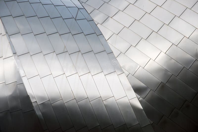 A Building with a Silver Roof Has a Pattern of Squares Stock Image ...
