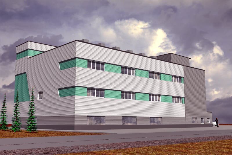 Building Simple Geometry stock illustration. Illustration of ...