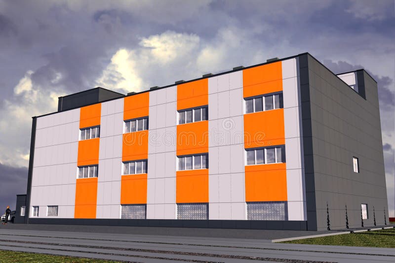 Building Simple Geometry stock illustration. Illustration of ...