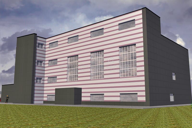 Building Simple Geometry stock illustration. Illustration of multistory ...