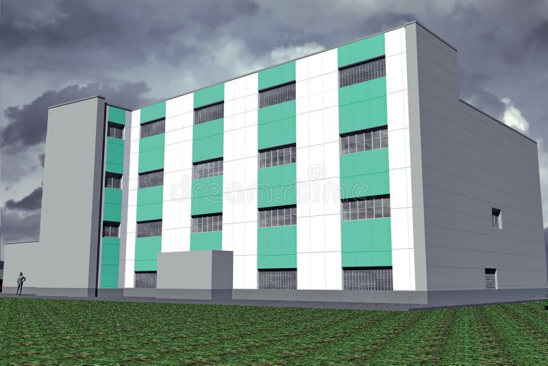 Building Simple Geometry stock illustration. Illustration of house ...