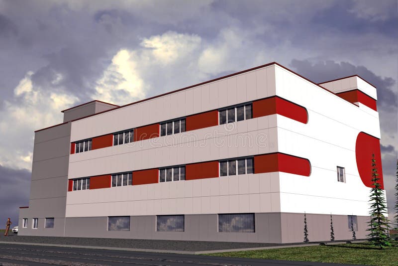 Building Simple Geometry stock illustration. Illustration of geometry ...