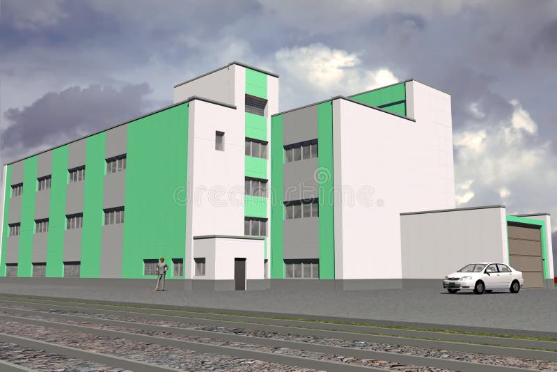 Building Simple Geometry stock illustration. Illustration of building ...