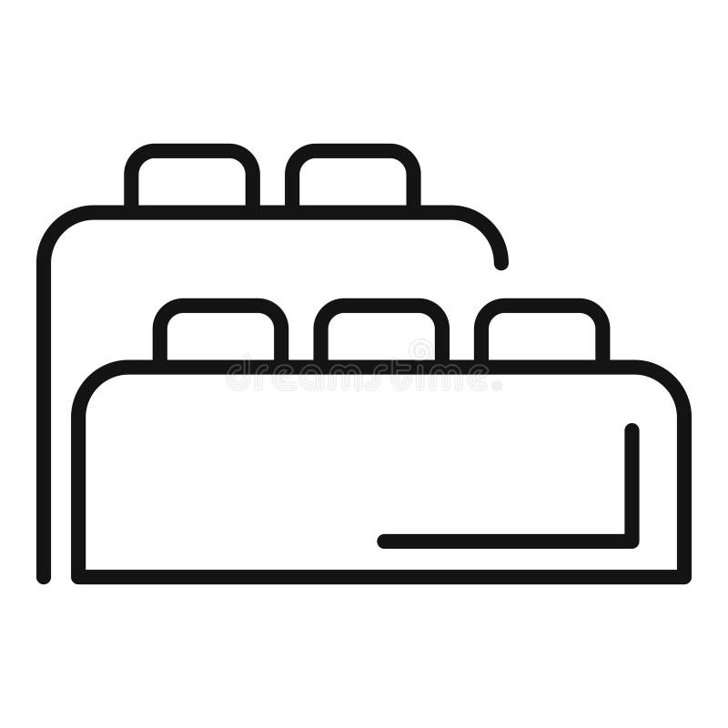 Building Simple Structure with Blocks Stock Vector - Illustration of ...