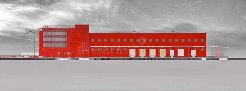 Building Simulation Shopping Stock Illustration - Illustration of ...