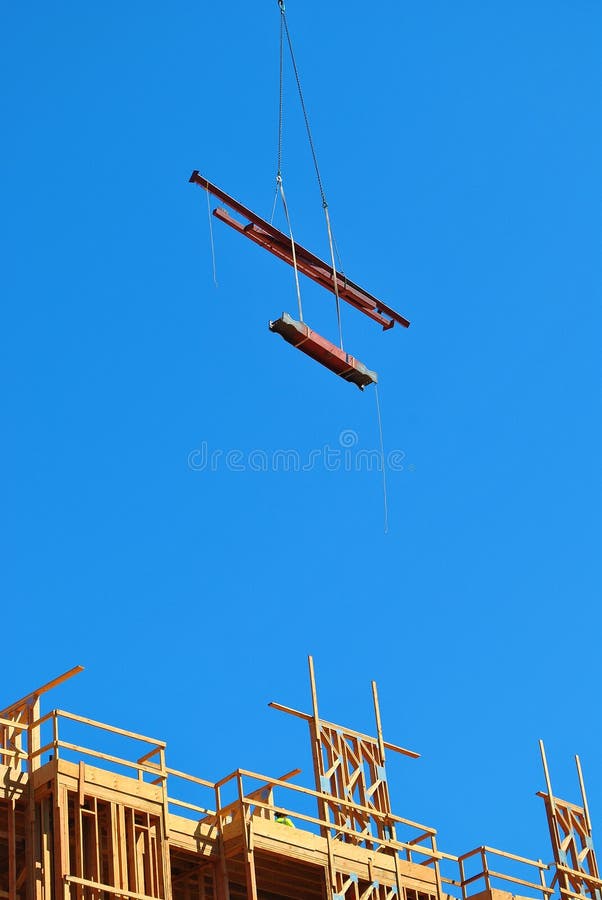 Building Site with Blue Sky Stock Image - Image of wood, site: 51482383