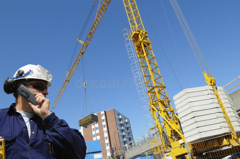 Building site and engineer stock image. Image of construction - 6155589