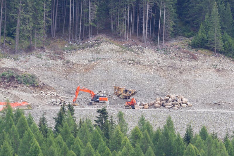 Building site in a forest stock photo. Image of green - 102153110