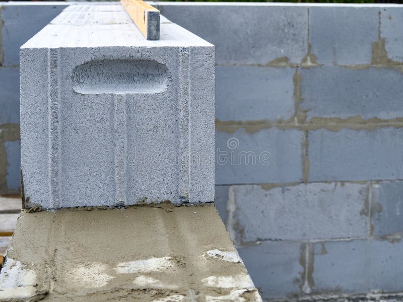 Building Site of a House Made of Blocks Colorful Stock Image - Image of ...