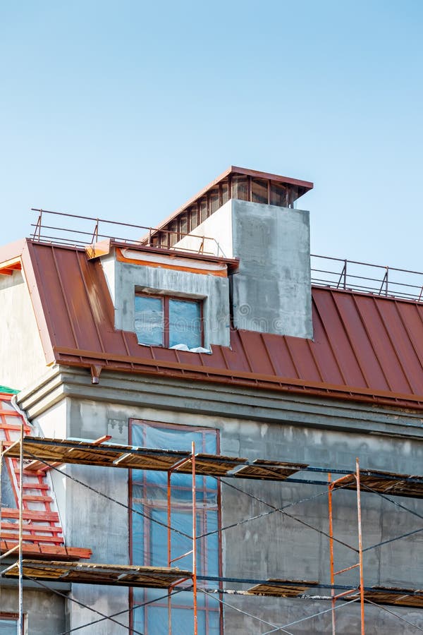 House Scaffolding Dormer Stock Photos - Free & Royalty-Free Stock ...