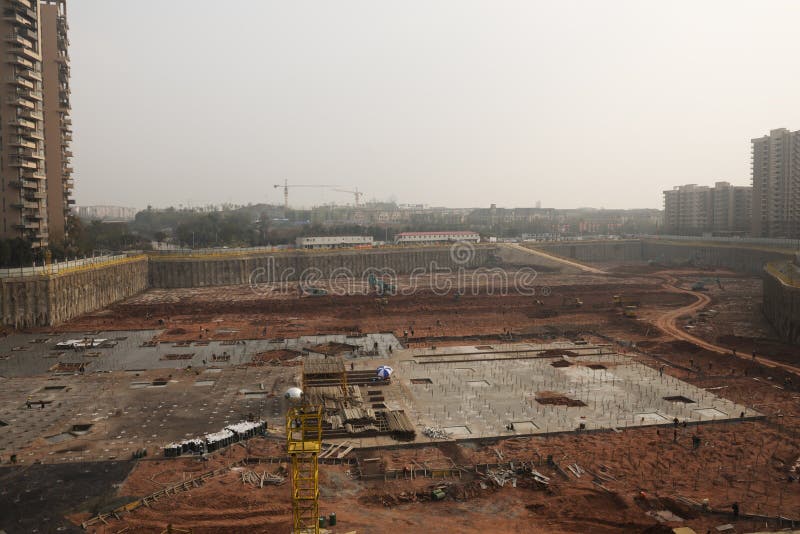 Building Site With Pollution Stock Image - Image of place, polluted ...