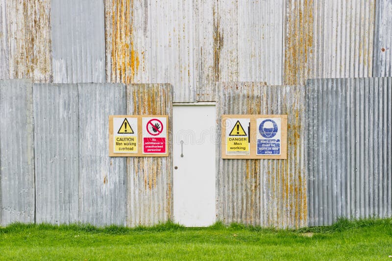 Building site stock photo. Image of warning, danger, symbol - 61321574