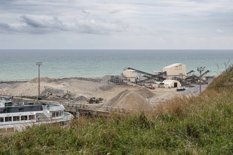 Building Site on the Seaside Stock Image - Image of coastline, view ...