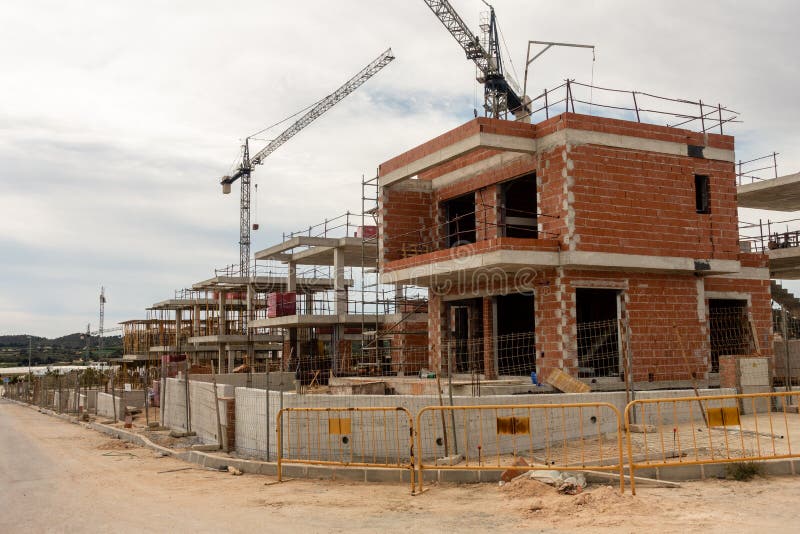 Building site in spain stock image. Image of spain, home - 175280543