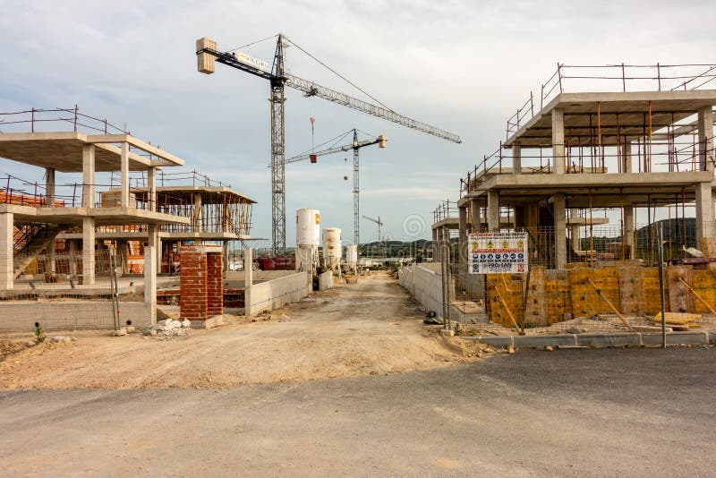 Building site in spain editorial stock photo. Image of hispanic - 182053768