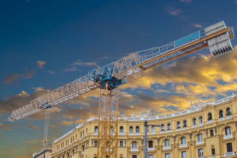 Building Site, Building and Tower Crane Construction, Repair and ...