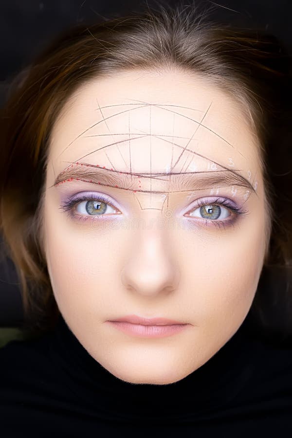 Building a Sketch of the Architecture of the Eyebrows Eyebrows Drawn ...