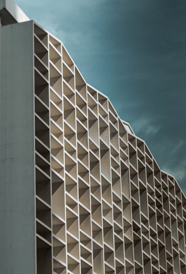 Building Skin FaÃ§ade Modern Style Showing Shading Divide Shade and ...