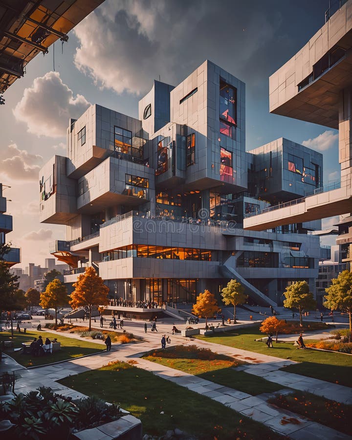 View of the Campus of Science and Technology University. Stock ...