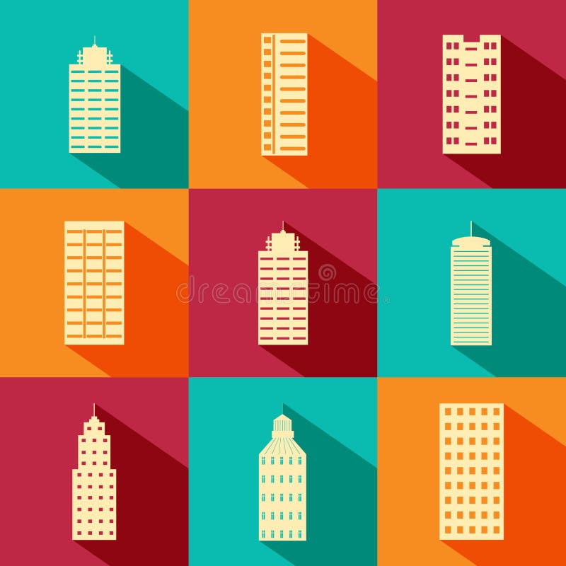 Building and Skyscraper Icon Stock Vector - Illustration of ...