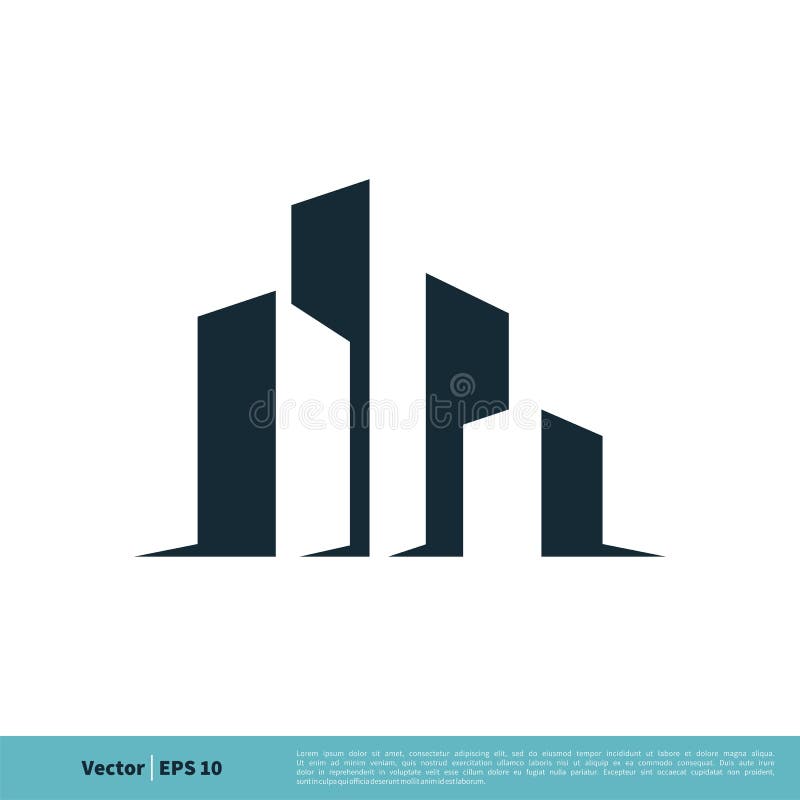 Building Skyscraper Icon Vector Logo Template Illustration Design ...