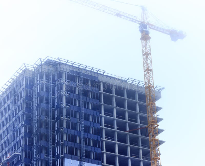 Building, Skyscraper. it is Made of Concrete and Glass Stock Photo ...
