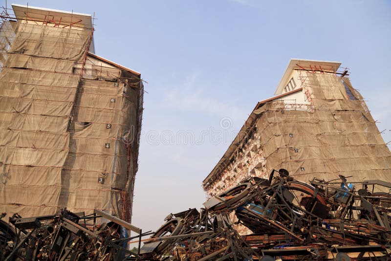 Building slant stock image. Image of thailand, slant - 30795293