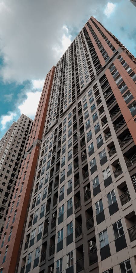 The building is soaring stock image. Image of buildings - 262890577