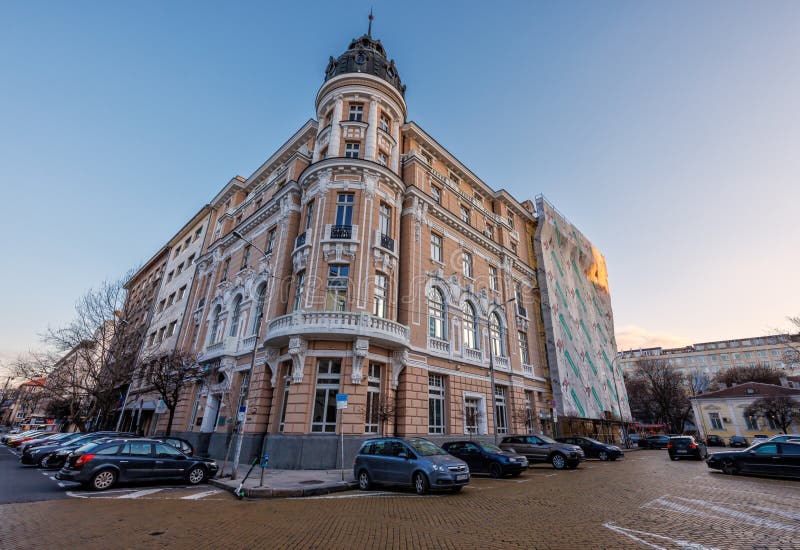 Building in Sofia editorial image. Image of street, skyscraper - 272874415