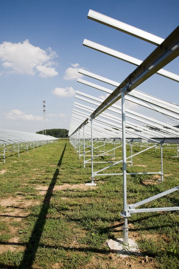 Building of Solar Power Plant Stock Photo - Image of station, steel ...