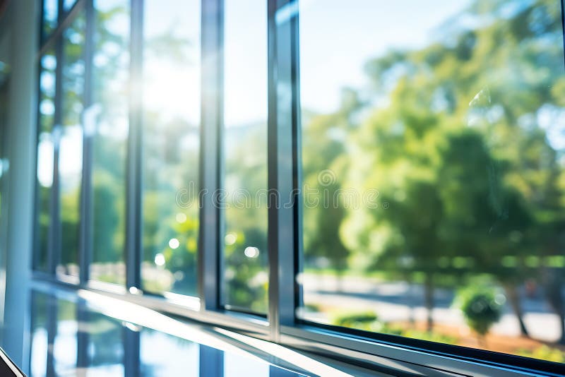 Building with Solar Windows or Transparent Solar Panels As Windows ...