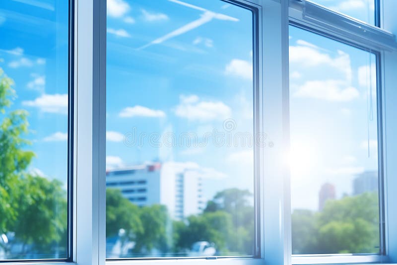 Building with Solar Windows or Transparent Solar Panels As Windows ...