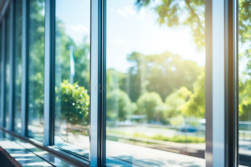 Building with Solar Windows or Transparent Solar Panels As Windows ...