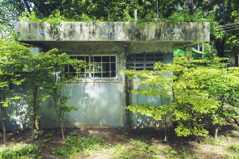 Building and Space and Concrete Floor in Public Park Stock Photo ...