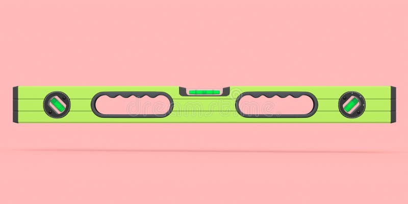 Building Spirit Level Tool on Pink Background. Tool for Repair and ...