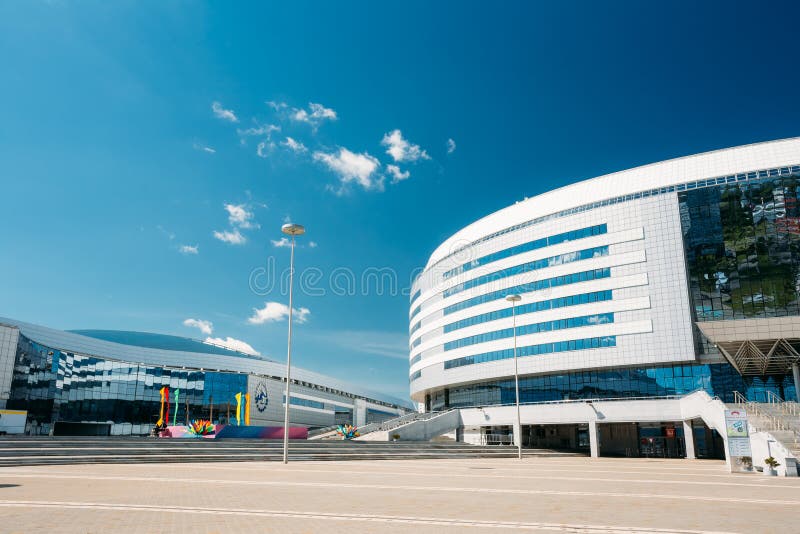 The Building of the Sports Complex Minsk Arena in Editorial Stock Photo ...