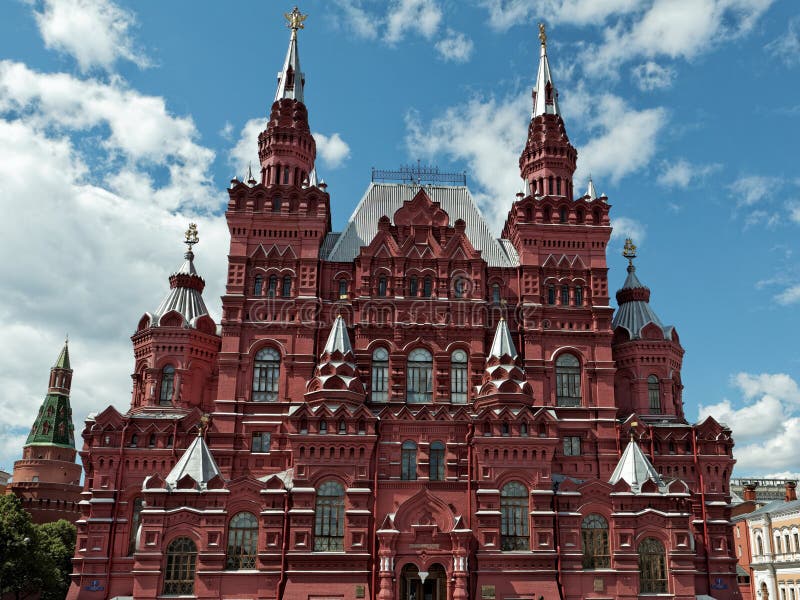 The Building of the State Historical Museum on Moscow Stock Image ...
