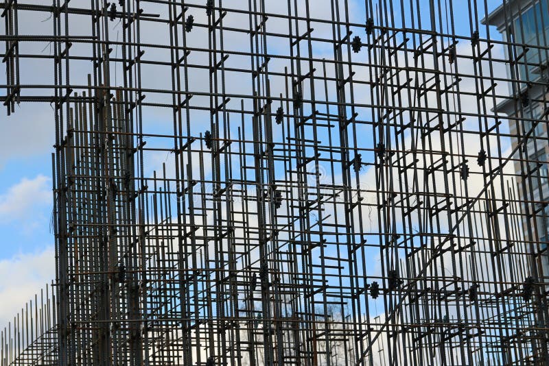 Building of Steel Reinforcement Stock Photo - Image of erecting ...