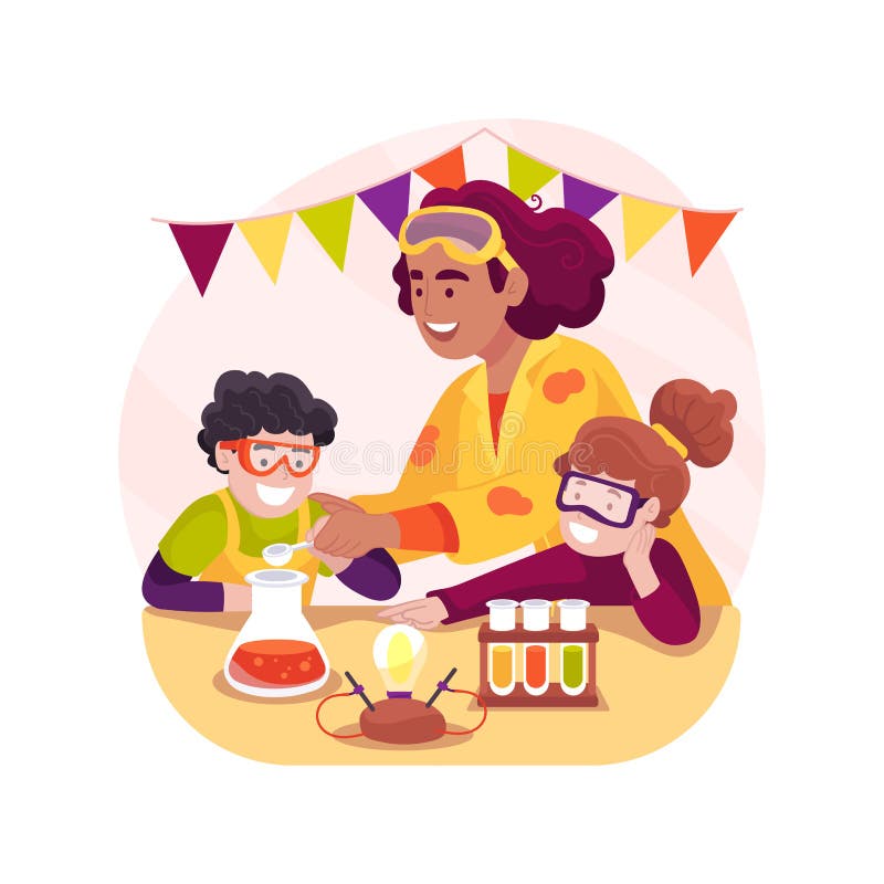 Building STEM Projects Isolated Cartoon Vector Illustration. Stock ...