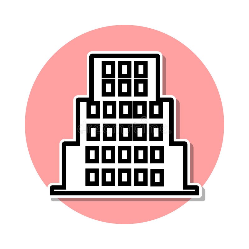 Building Sticker, Building Logo Stock Vector - Illustration of ...
