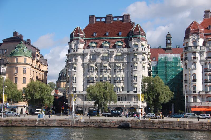 Waterfront Building Stockholm Editorial Photo - Image of style ...