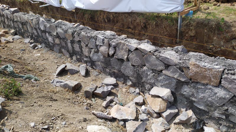 Building stone foundation stock image. Image of brick - 383612145